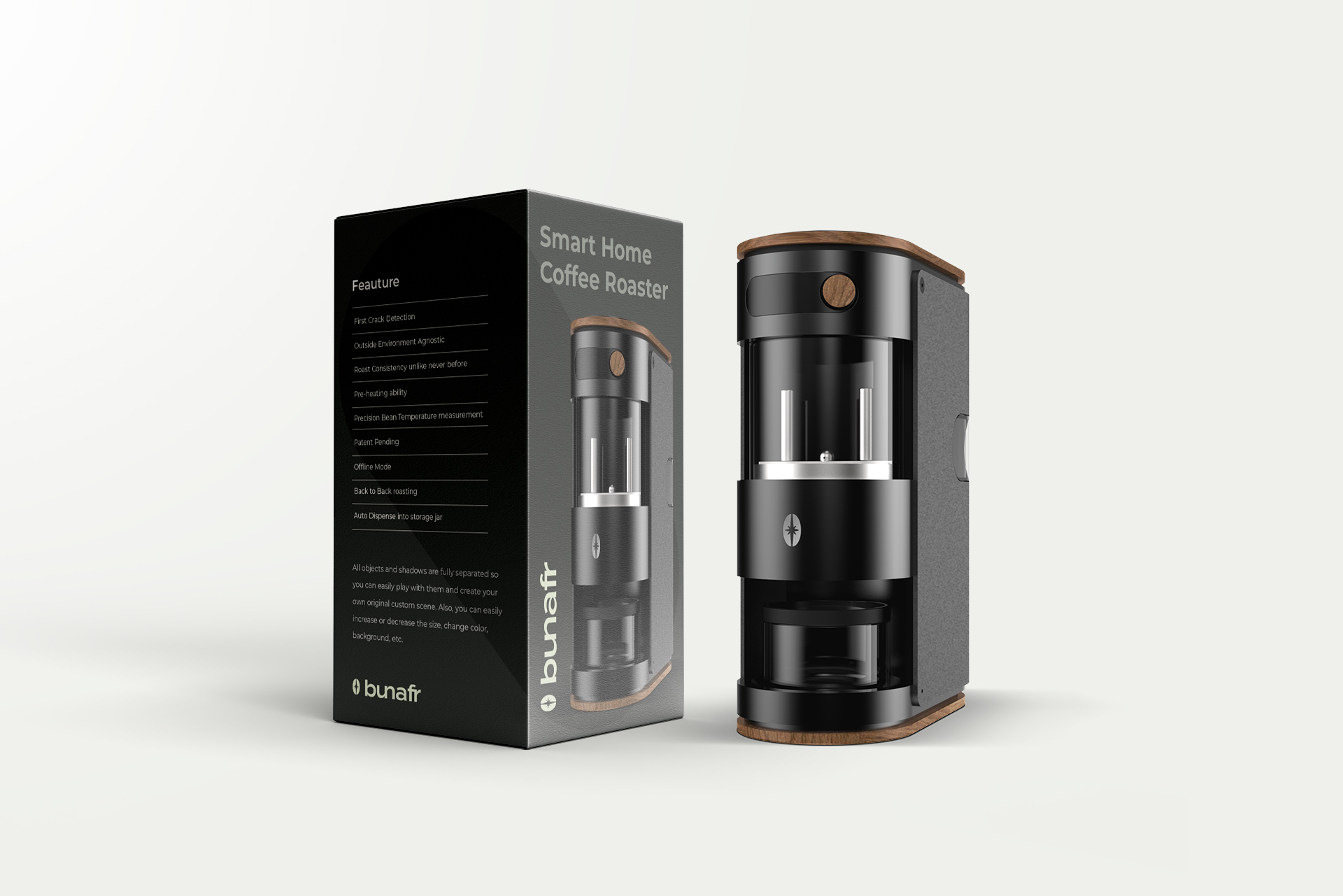 Bunafr Smokeless Home Coffee Roaster